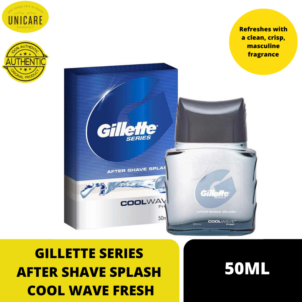 GILLETTE SERIES AFTER SHAVE SPLASH COOL WAVE FRESH 50ML | Shopee Singapore
