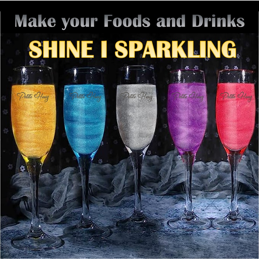 [Petite Houz] Edible Shimmer Lustre Dust Powder Gold Silver Colour Deco ...