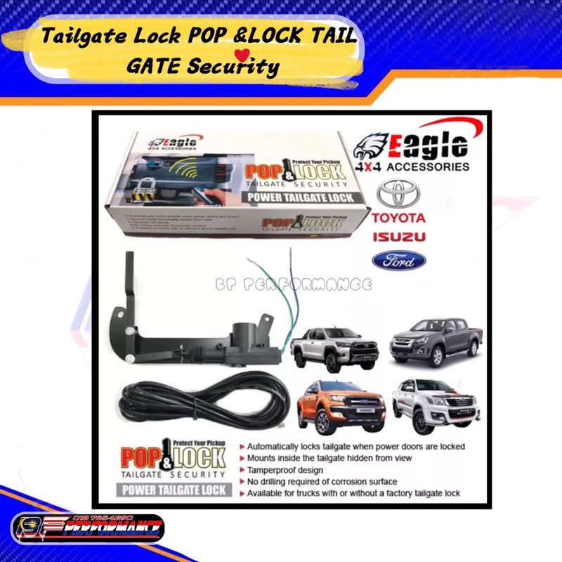 Toyota Hilux ROGUE,Ford Ranger,ISUZU D MAX Power Tailgate Lock POP ...
