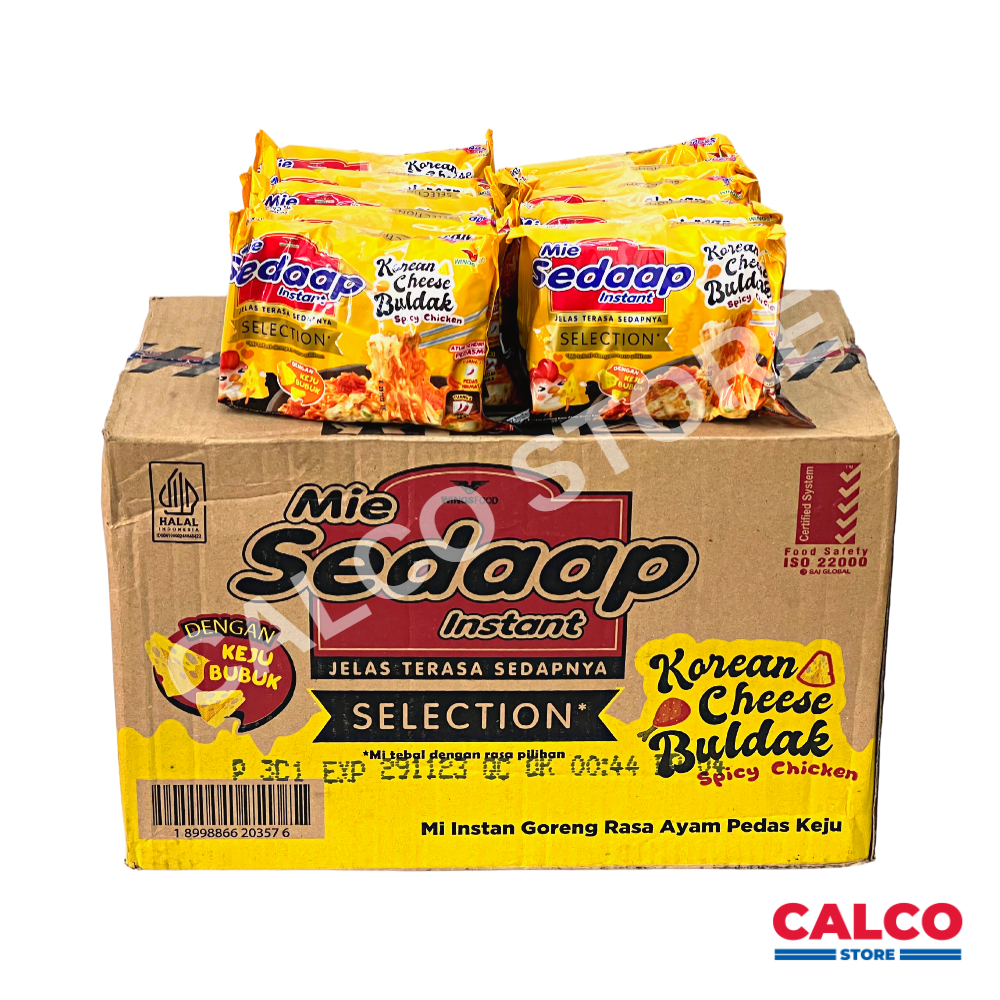 86g x 40 Pieces Wingsfood mie Sedaap Instant Korean Cheese Buldak Spicy ...