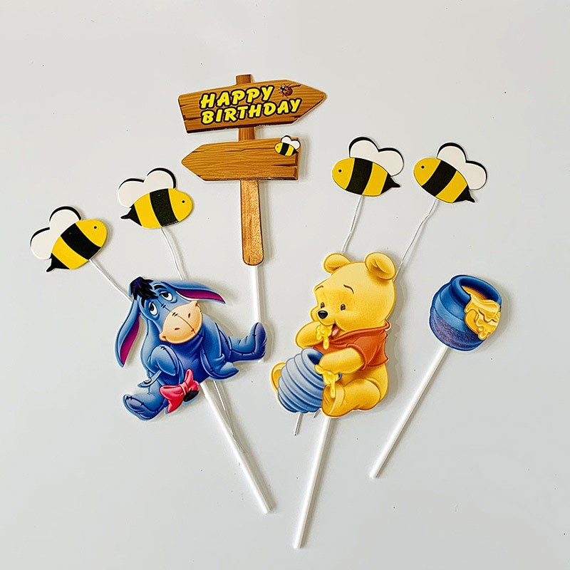 [Cloud ] Winnie cake topper Winnie the Pooh cake Plug-In Plug-In Winnie ...