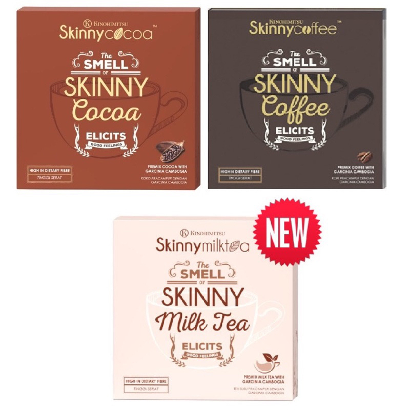 Kinohimitsu Skinny Coffee / Cocoa / Milk Tea (20g x 14’s) | Shopee ...