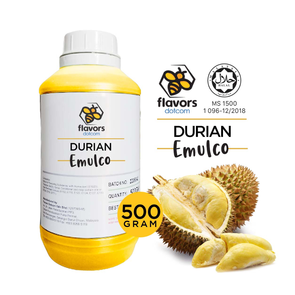 [HALAL] Flavors Dotcom - Durian Emulco D295/ Durian Flavour D290/ Musang King Flavour (500g/250g ...