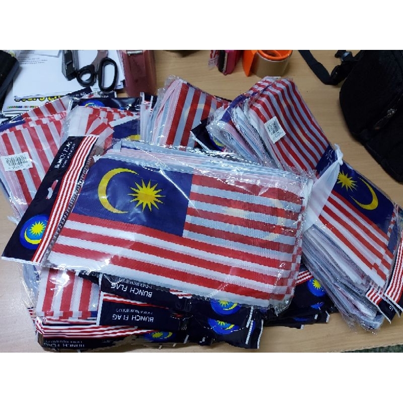 Panji-panji Bendera 6x12inches Bunch Flag | Shopee Singapore