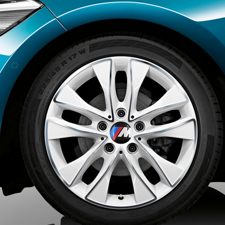 M Series Design Metal Wheel Center Hub Caps Cover Rim Sticker Badge ...