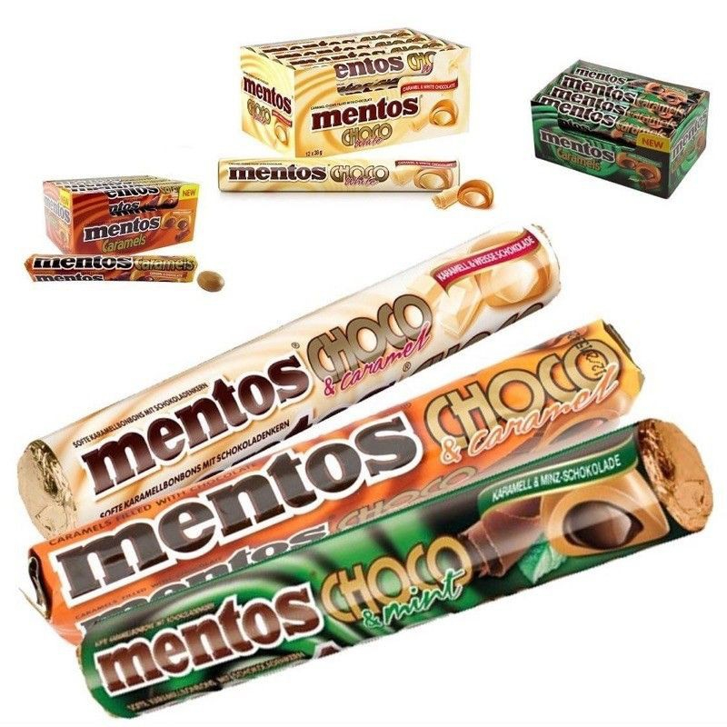 Mentos Caramels Chew 18 Rolls X 37g (1 Box) / White / Mint - NEW ...