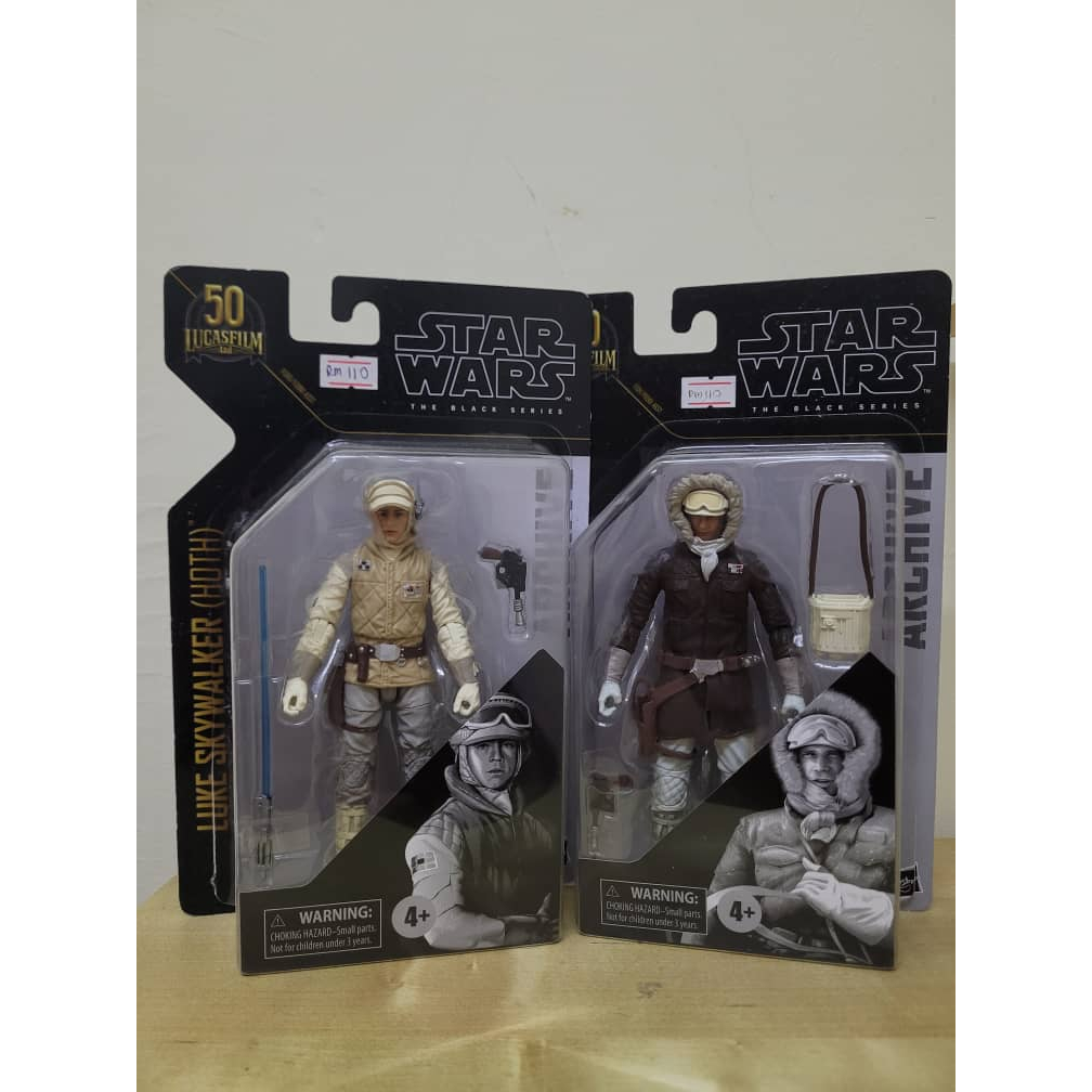 Star Wars The Black Series Archive Luke Skywalker Hoth & Han Solo Hoth ...