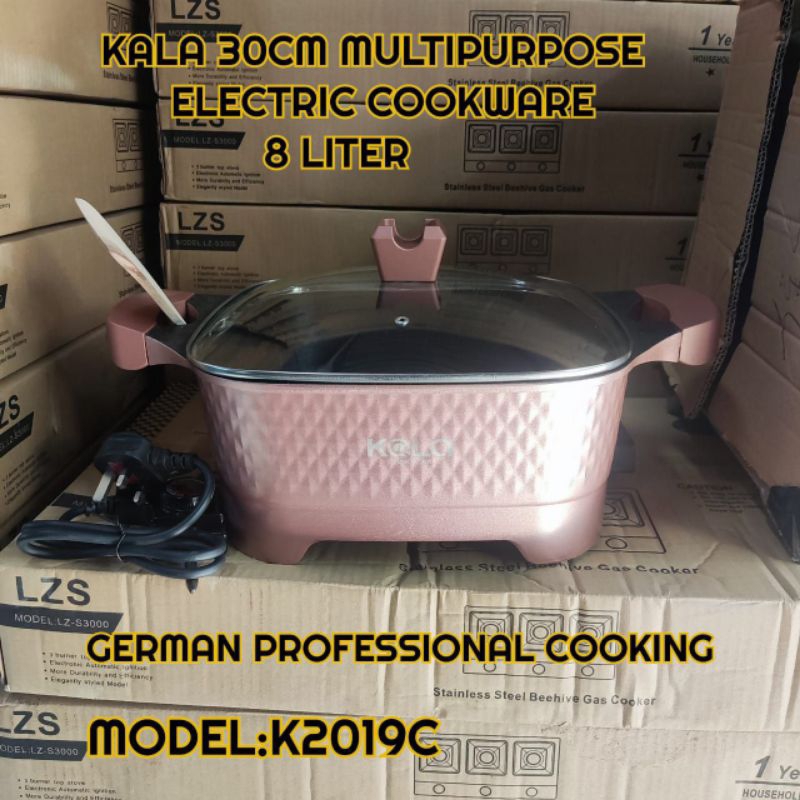 K2019C KALA 30cm Multipurpose Electric Pot Electric Cookware 8 Liter ...