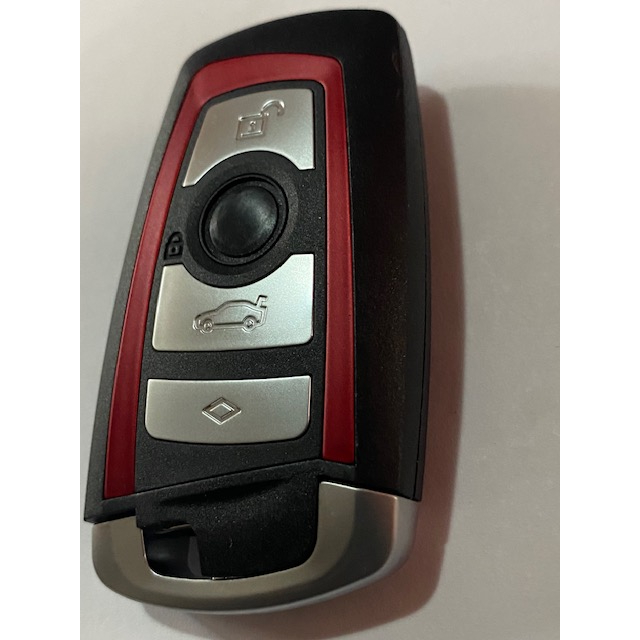 Bmw 4 Button Remote Key Fob Case Red Lining Silver Buttons Fit For Bmw ...