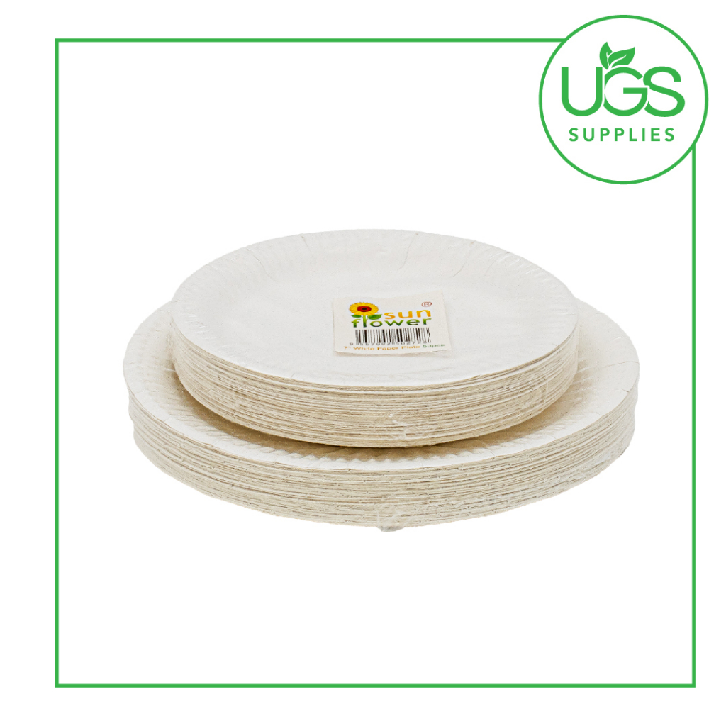Paper Plate Sunflower (50 Pcs) | Shopee Singapore