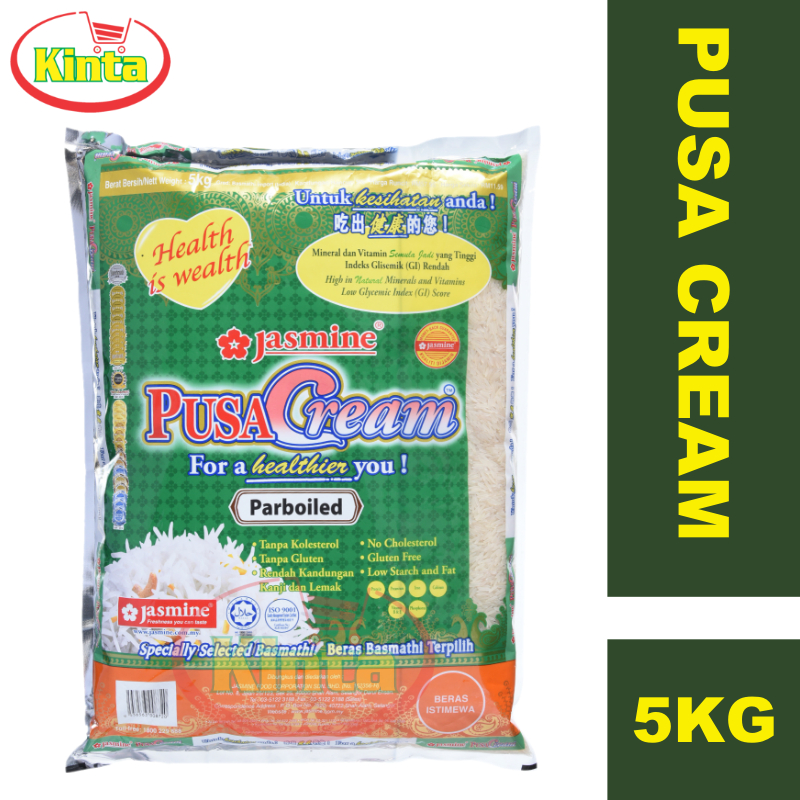 Jasmine Pusa Cream Parboiled Basmathi Rice 5kg PusaCream | Shopee Singapore