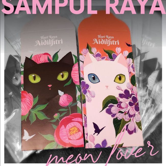 Sampul Raya Meow Lover 2025 / Cat soulmate/ Sampul Hijau / Green ...