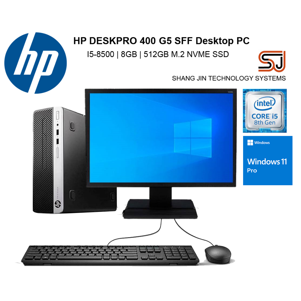 HP PRODESK 400 G5 SFF DESKTOP PC (FULL SET) | Shopee Singapore