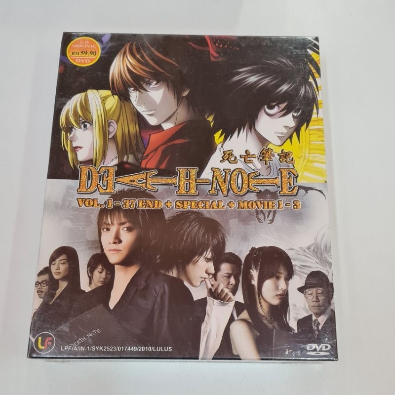 Death Note Animation TV Series+Live Action Movie DVD Box Set | Shopee ...