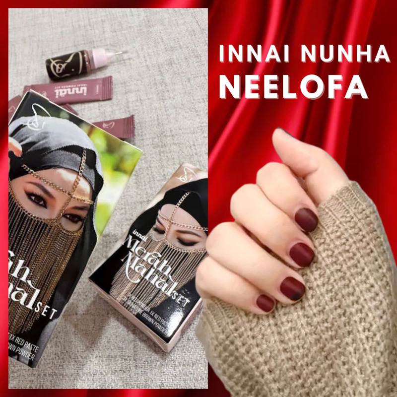NEW Innai Nunha Neelofa - Inai Merah/ Merah Mahal - Innai Dark Brown ...