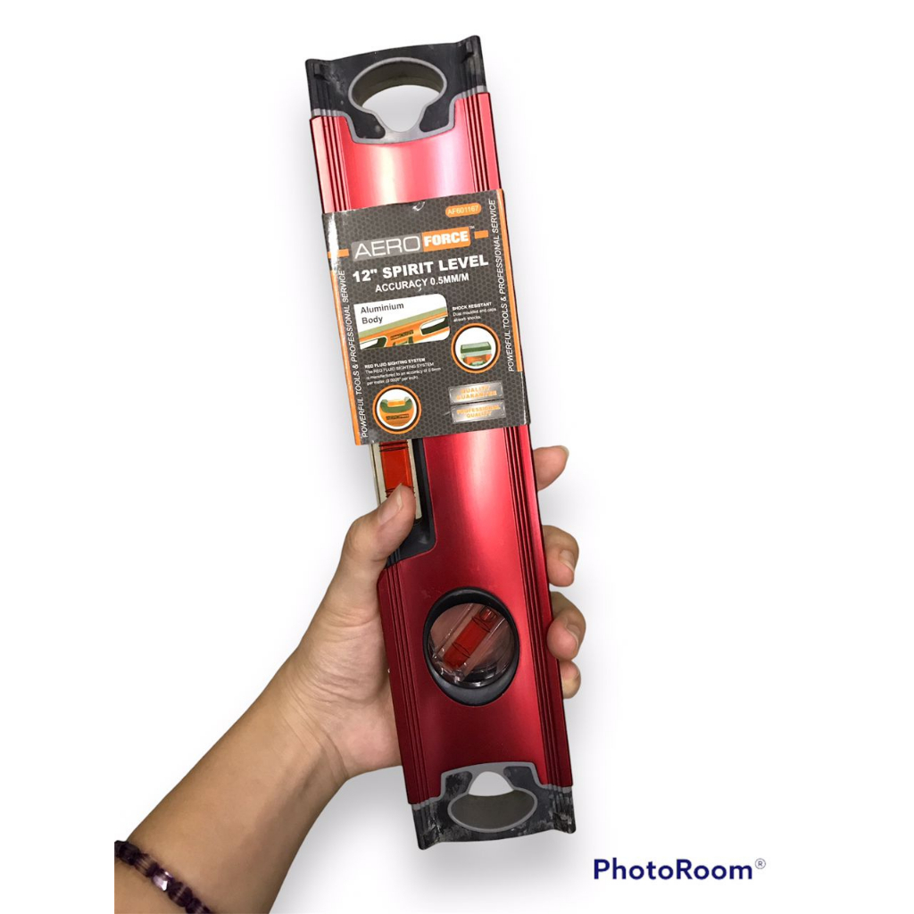 AEROFORCE 12'' 30CM SPIRIT LEVEL AF601167 HEAVY DUTY ALUMINIUM WATER ...