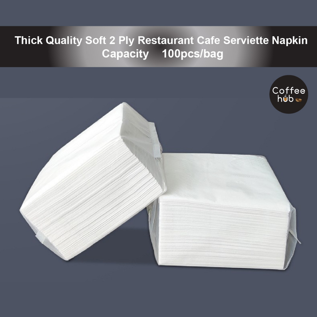 Thick Quality Soft 2 Ply Restaurant Cafe Tissue Paper Serviette Napkin ...