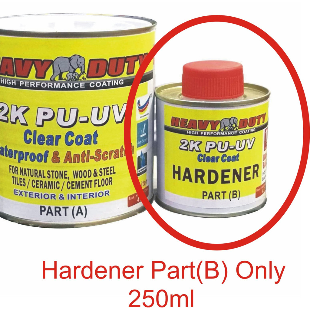 250ML ( HARDENER ONLY ) FOR 2K PU-UV CLEAR COAT ( HEAVY DUTY ) | Shopee ...