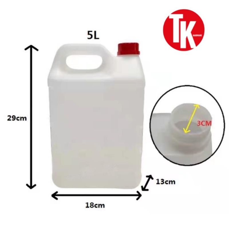 [NEW] 10L 5L Liter Jerry Can, Plastic Bottle, HDPE Container, Water Tank, Tong Air Drum, Bekas ...