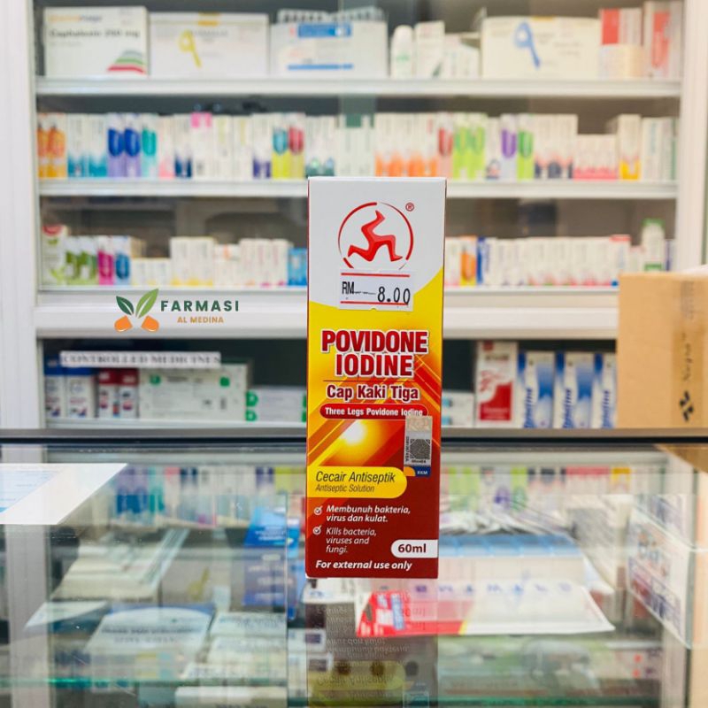 | POVIDONE IODINE [Triple Cap] Antiseptic Liquid | Shopee Singapore