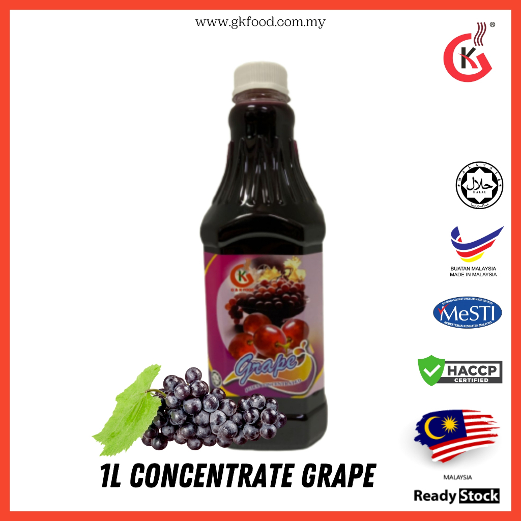 G&K 1:8 Concentrate Grape Juice 1.3kg(1L) | Jus Anggur Pekat Halal ...