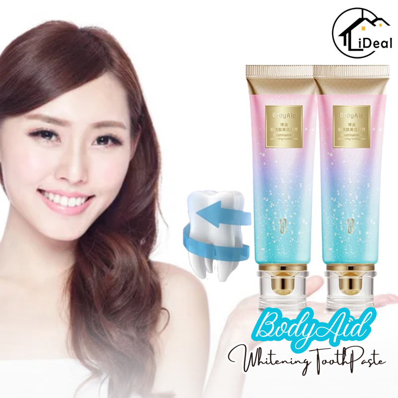 BodyAid Ubat Gigi Pemutih Bodyaid Nicotinamide Teeth Whitening ...