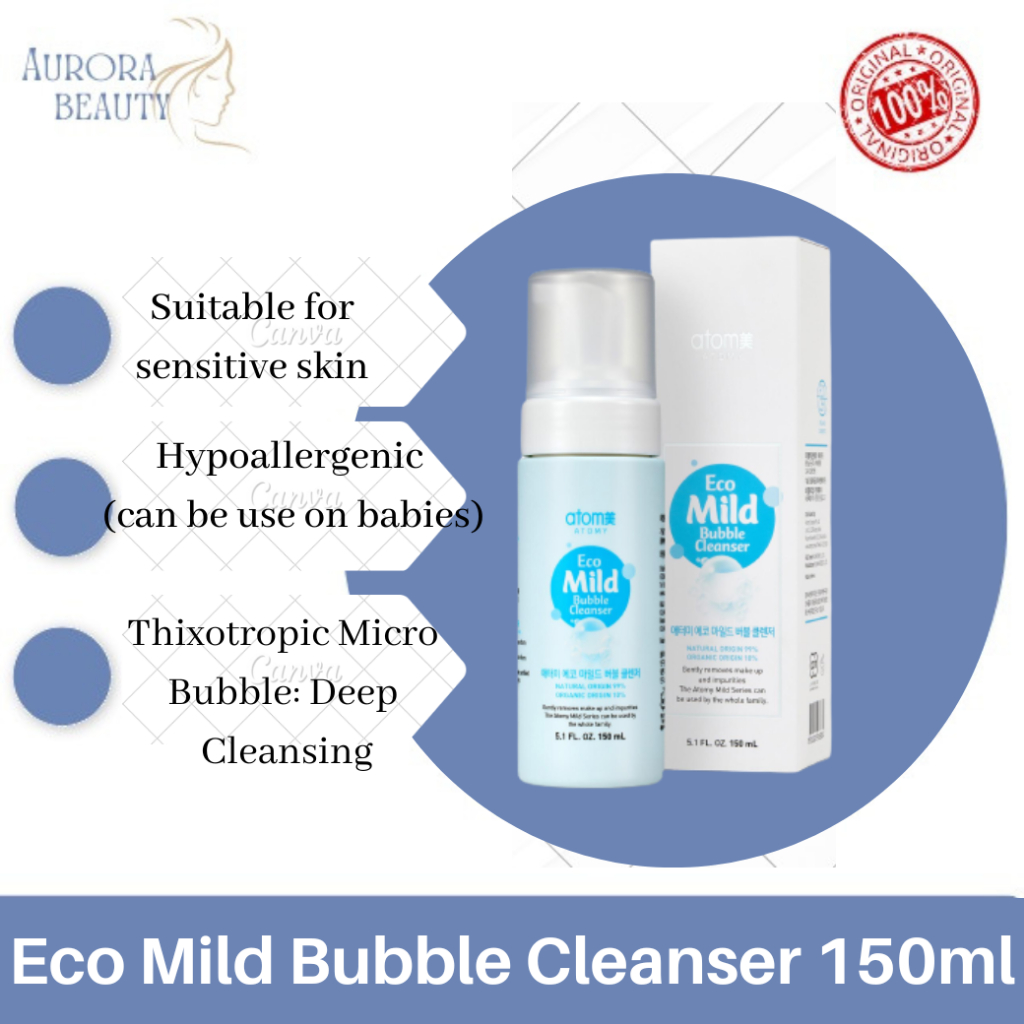Atomy 艾多美 ECO MILD BUBBLE CLEANSER [A.T.O.M.Y.] (150ml) [FOR SENSITIVE SKIN] | Shopee Singapore