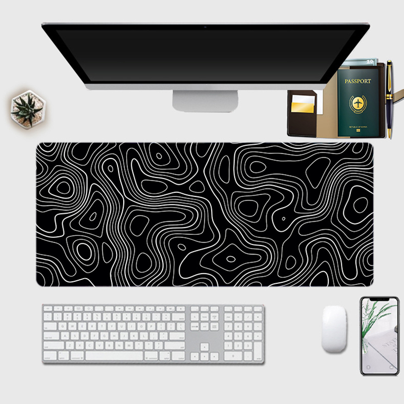 Topography Mouse Pad Topographic Map Lines Mousepads 100x50/90x40 ...