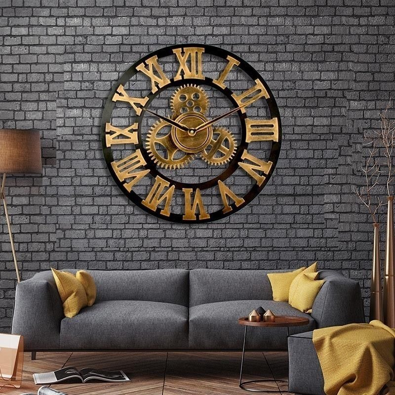 Extra Large Roman Antique Stylish Wall Clock 60cm | Shopee Singapore