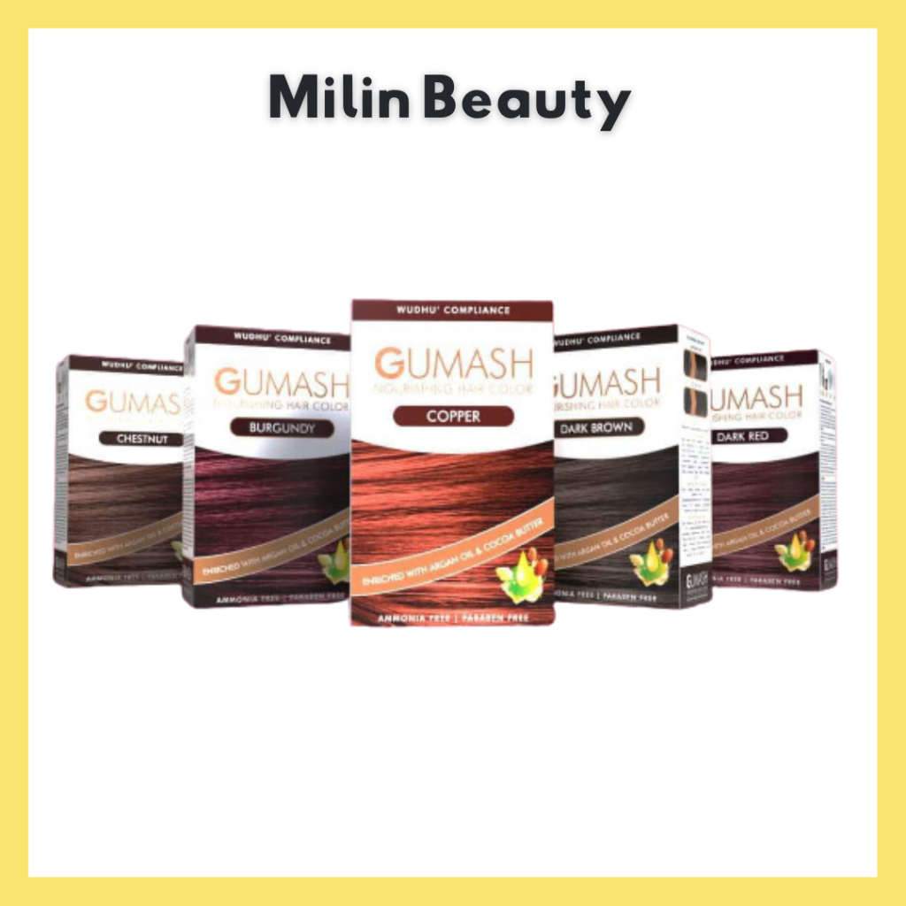 Gumash Hair Colour Pewarna Rambut Halal Sah Wudhu | Shopee Singapore