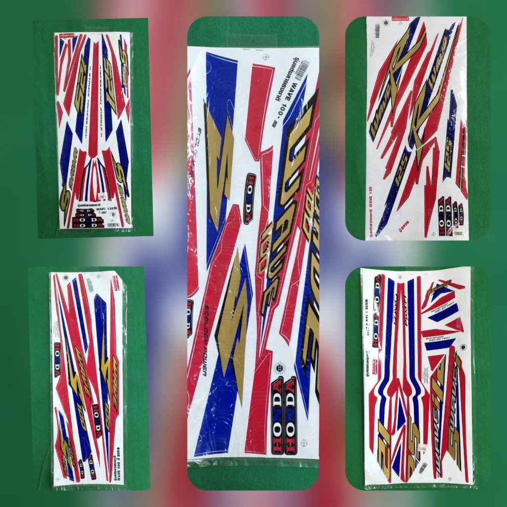 STICKER WAVE THAI WAVE 125 WAVE 100 WAVE 100R STRIPE STRIKE DECAL ...