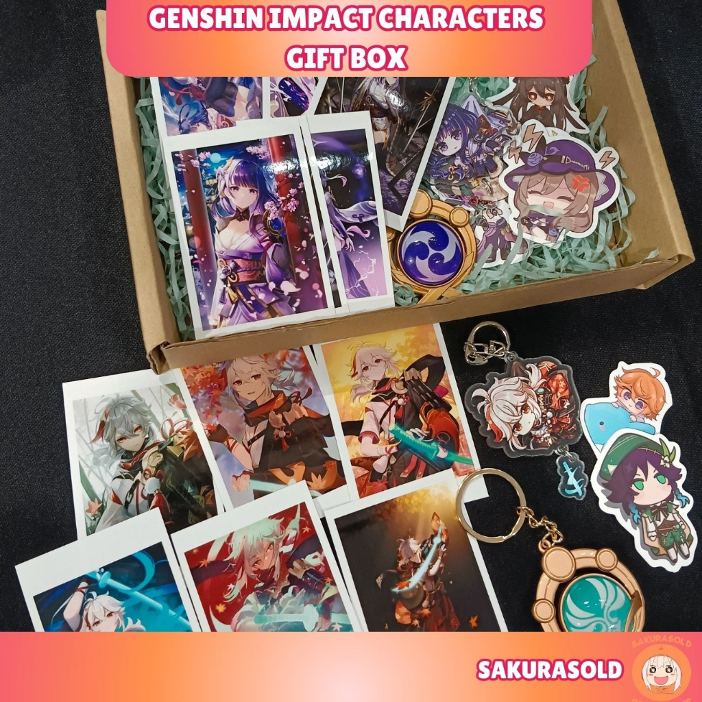 Genshin Impact Box Genshin Box Genshin Keychain Genshin Sticker Genshin ...