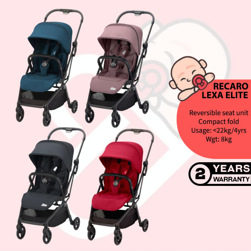 Recaro Lexa Elite Stroller | Two Way Facing Stroller | Birth-22kg ...