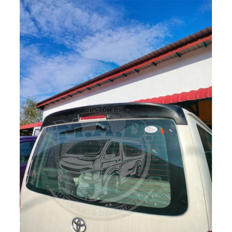 TOYOTA HIACE BODYKIT SPOILER DUCK TAIL DESIGN | Shopee Singapore