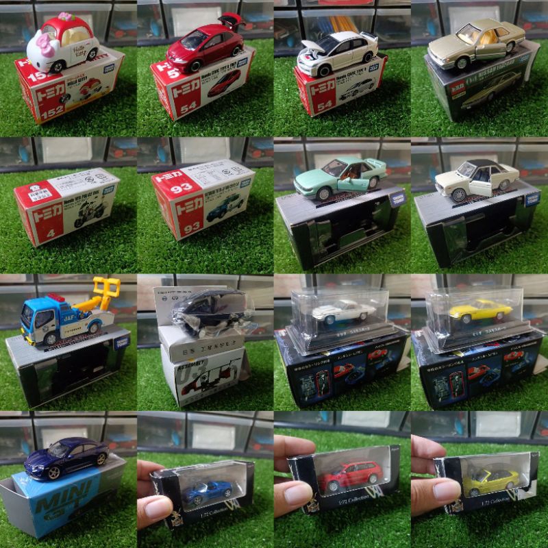 Acw Loose Tomica With Box & Other Brand ( Nissan Bluebird , S13 , Honda ...