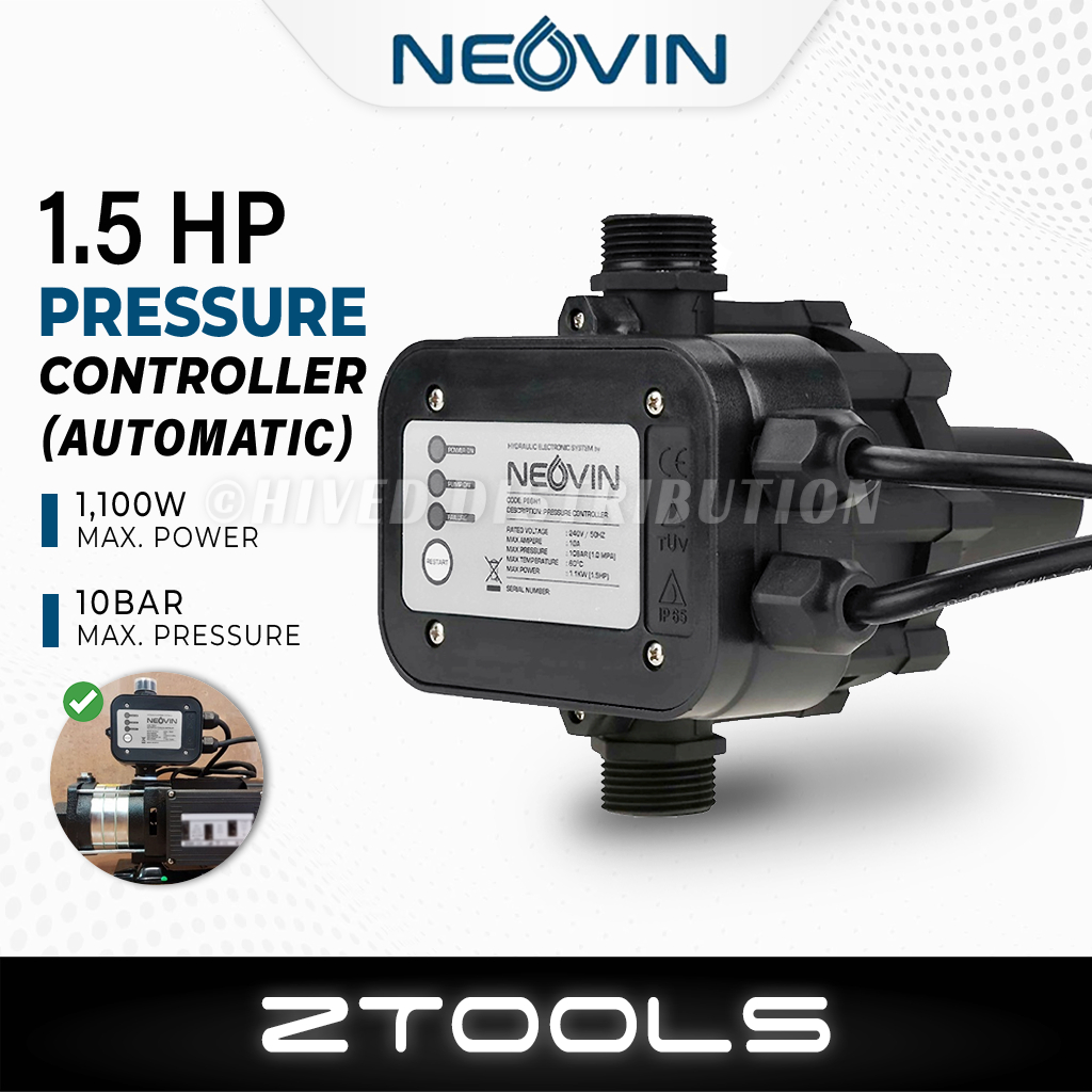 NEOVIN 1.5HP Automatic Pressure Controller | Water Pump Control | Pam ...