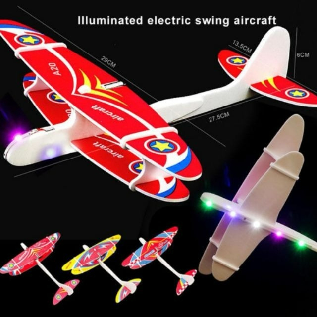 EPP FOAM Hand Throwing Aircraft with LED Electric Plane Toys with ...