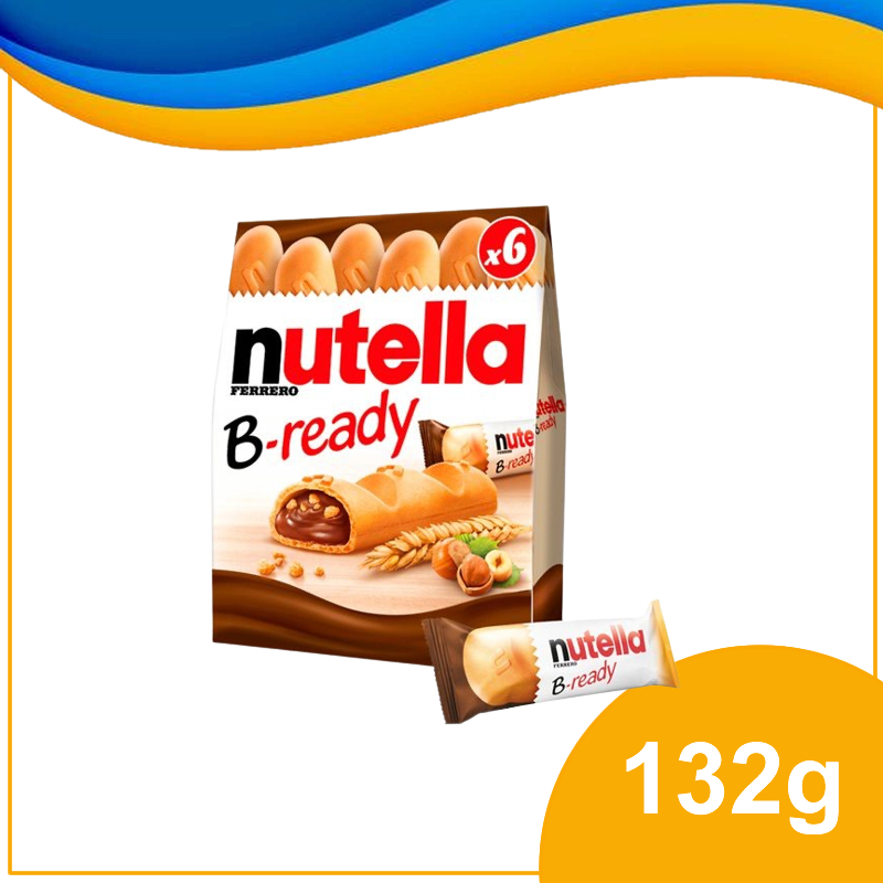 NUTELLA B-READY Biscuit (T6) 132g | Shopee Singapore
