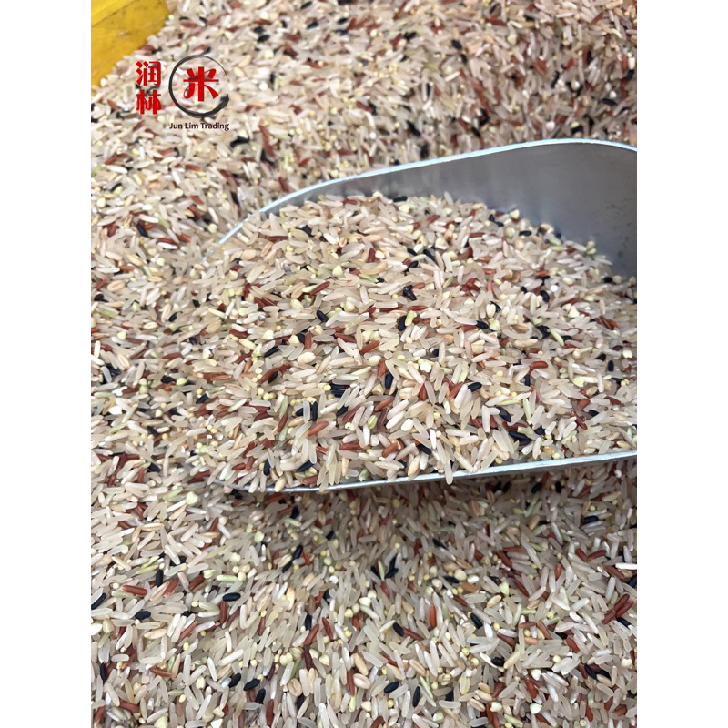 Multigrains Rice 1KG/ Ten Grains Rice 1KG/ Beras Perang Campuran ...