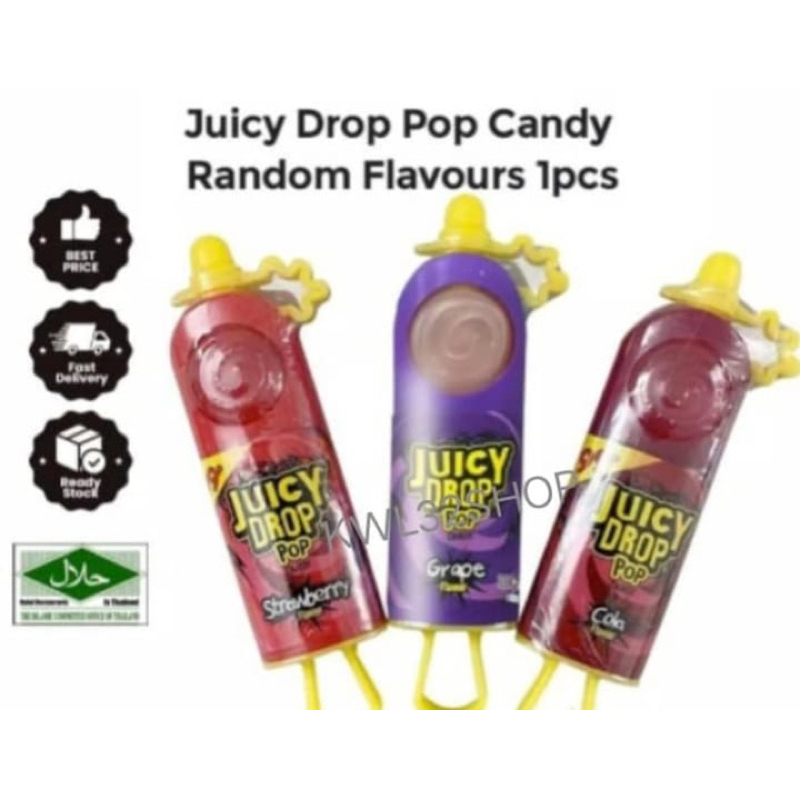 Juicy Drop Pop Candy Random Flavors 26g (1 pc) | Shopee Singapore