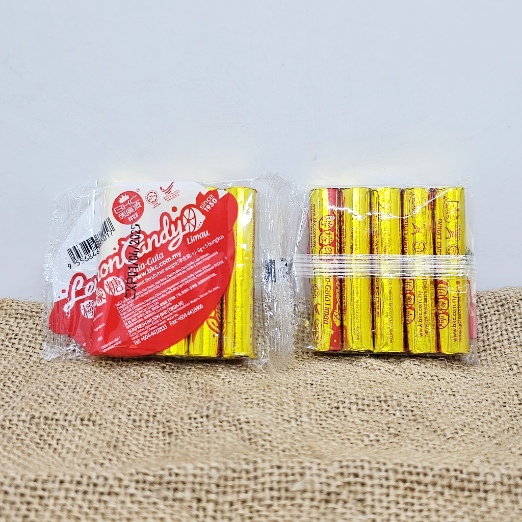 Classic Lemon Tablets Candy (1 Packet x 5 Sticks) 檸檬餅糖 HALAL 檸檬餅糖 Gula ...