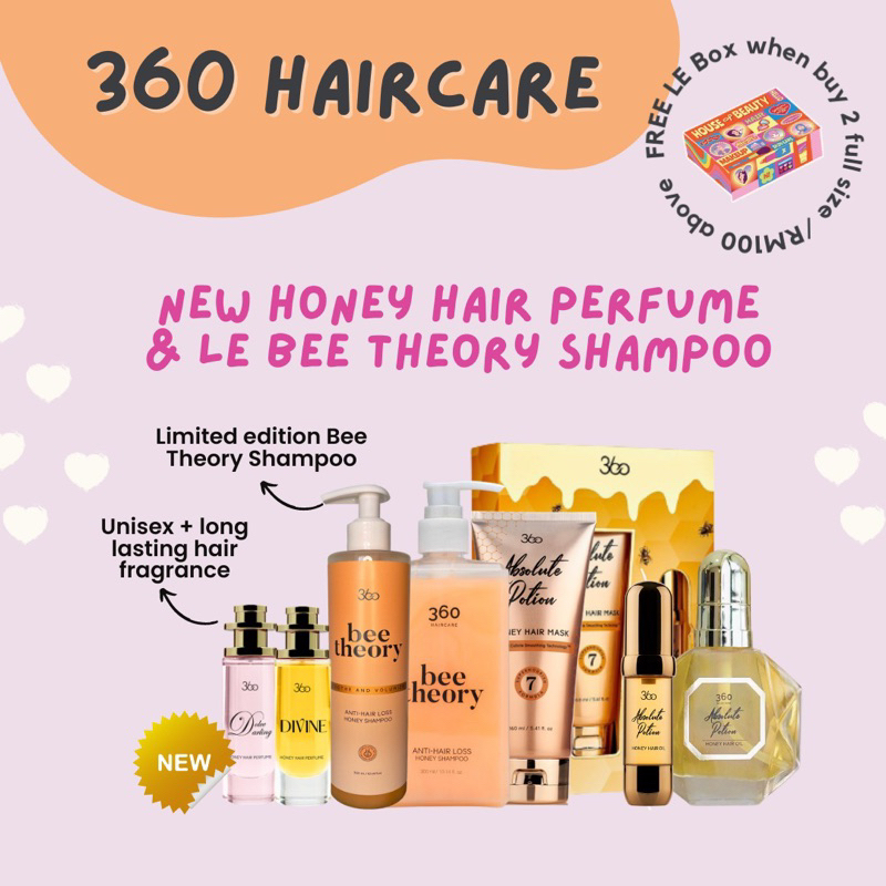 360 Haircare Bee Theory Anti Hair Loss Honey Shampoo Hair Perfume ...