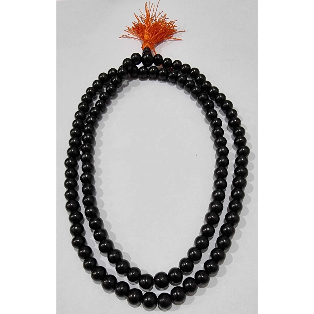 Karungali Kattai / Black Ebony Wood Round Beads Mala | Shopee Singapore