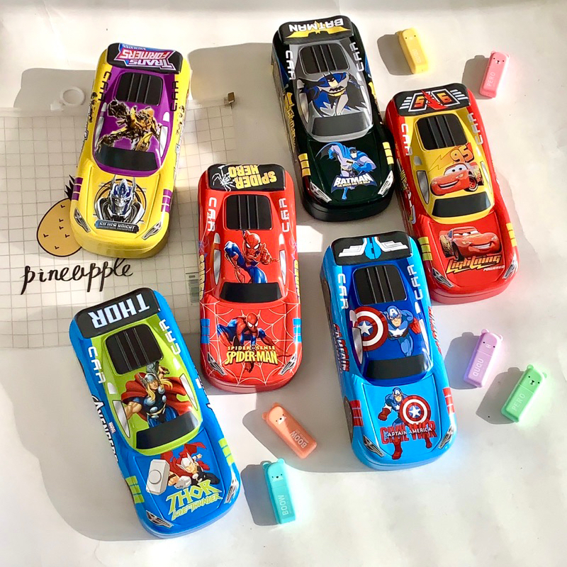 3D car pencil case metal box metal pensel case pensel box student ...