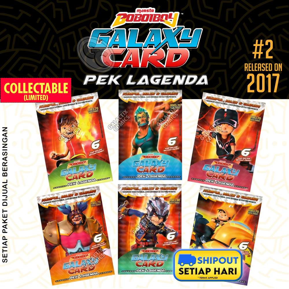 BoBoiBoy Galaxy Card Kad Pek Lagenda - Single Packet - Collectable ...