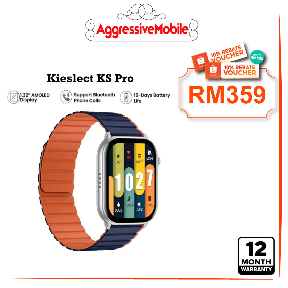 Kieslect Ks Pro [2.01'' AMOLED Display HD Bluetooth Call | Heart Rate ...