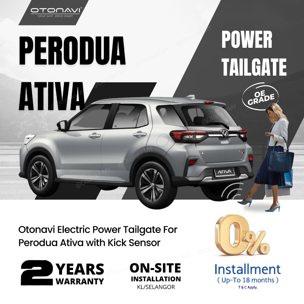 Otonavi Perodua Ativa Electric Power Tailgate Powerboot (Installation ...
