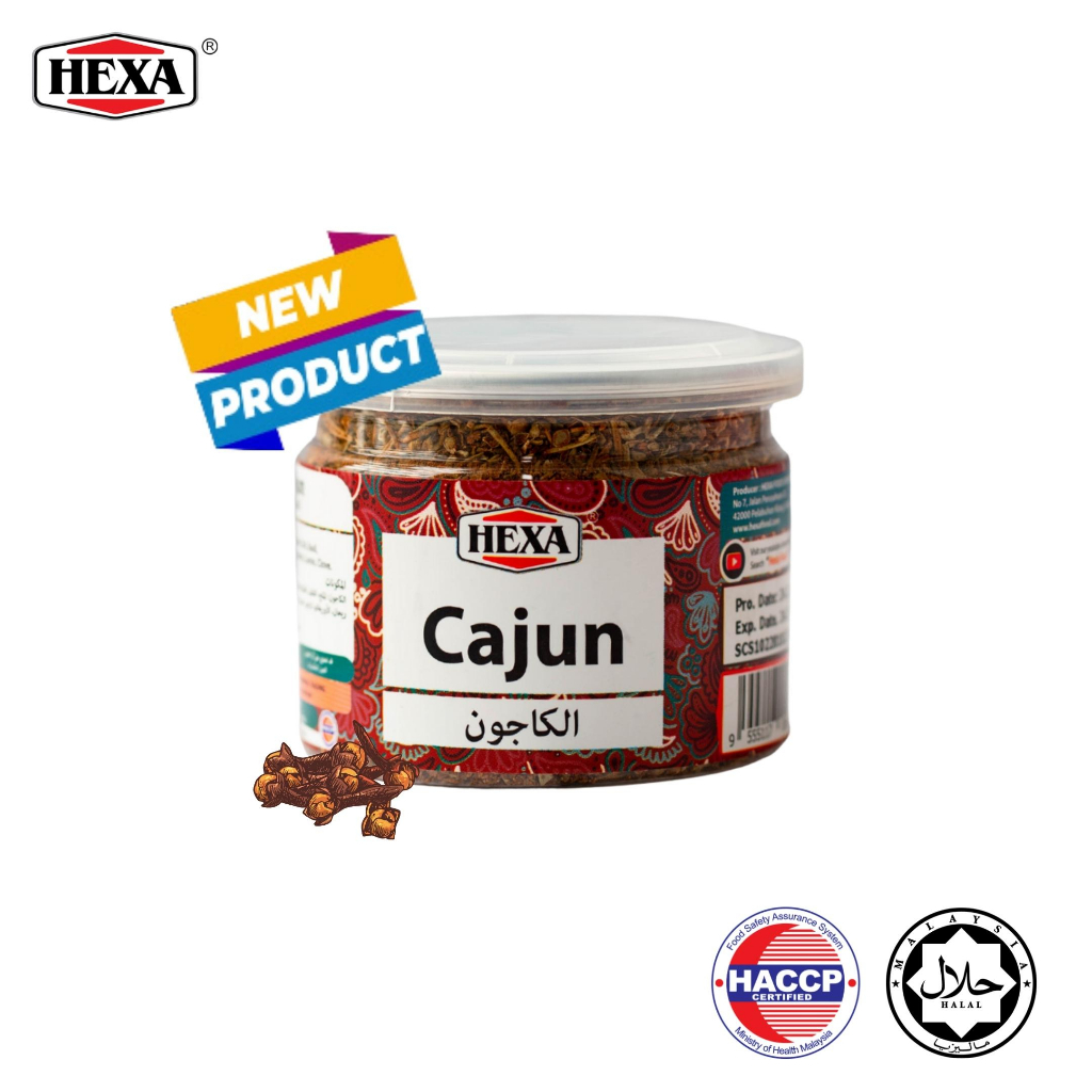 Hexa HALAL Cajun Spice 85gm Spice Bottle | Shopee Singapore