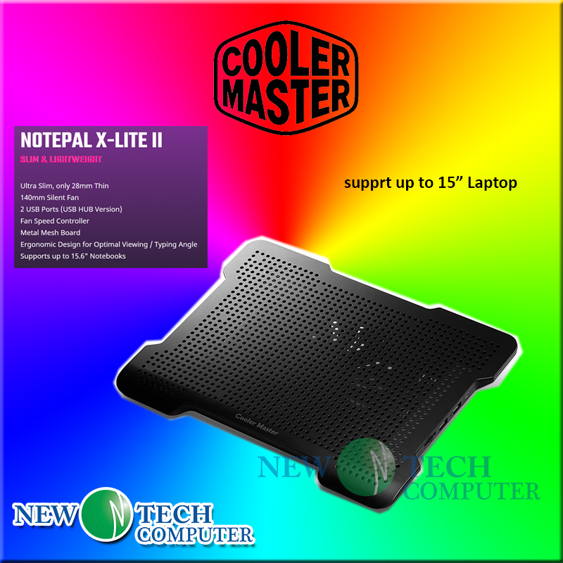 COOLER MASTER NOTEPAL X-LITE II COOLER PAD WITH USB PORT , 140MM SILENT ...