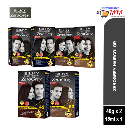 Silky Professional Zero Grey Hair Color | Shopee Singapore